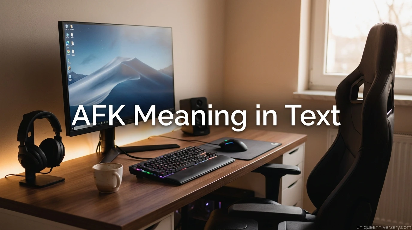 AFK Meaning in Text - Unique Anniversary